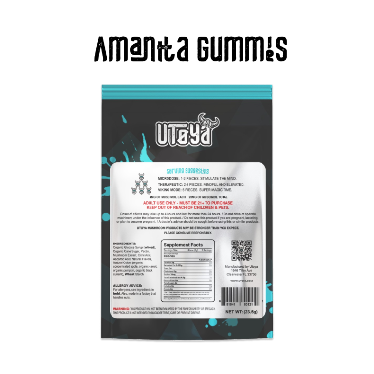 Amanita Mushroom Gummies | Infused with Muscimol | Utoya