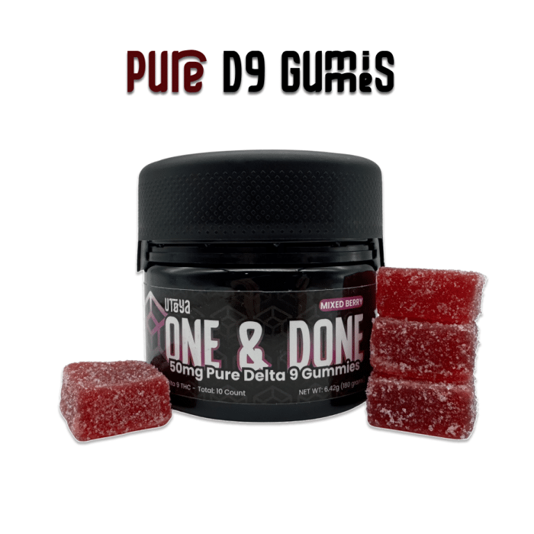 One & Done | 50mg Pure Delta 9 Gummies | Utoya